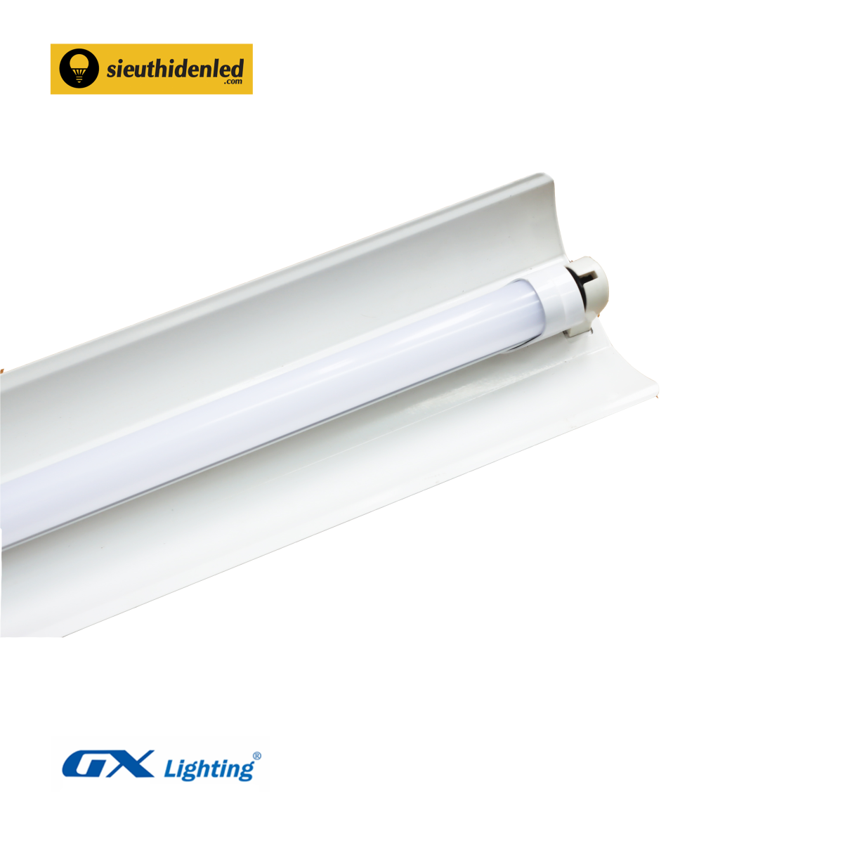 Bộ đèn led tuýp công nghiệp đơn có chóa phản quang MT-T8-2835-120-25W